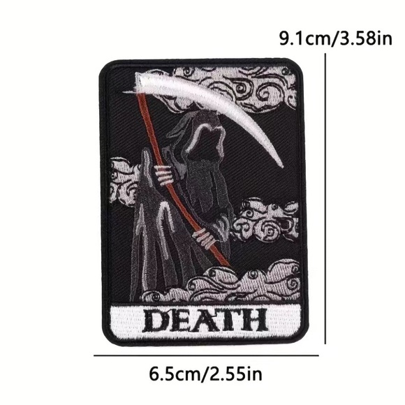 Accessories | New Vintage Death Tarot Card Diy Iron On Appliqu ...